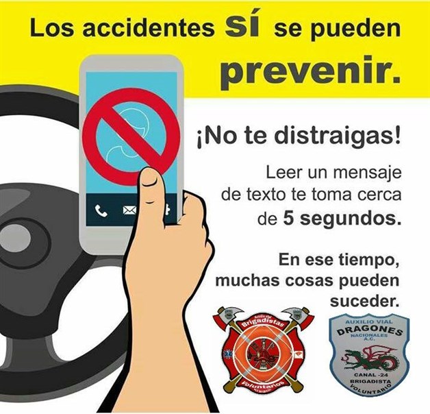 Hacen llamado a no ‘textear’ al conducir