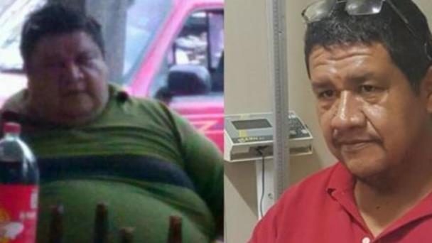 Hombre logra bajar 91 kilos en menos de 3 años