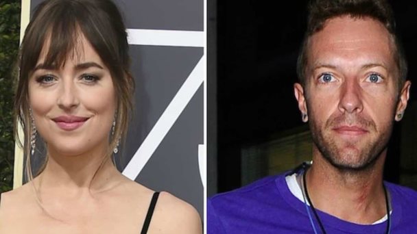 Captan a Dakota Johnson y Chris Martin juntos