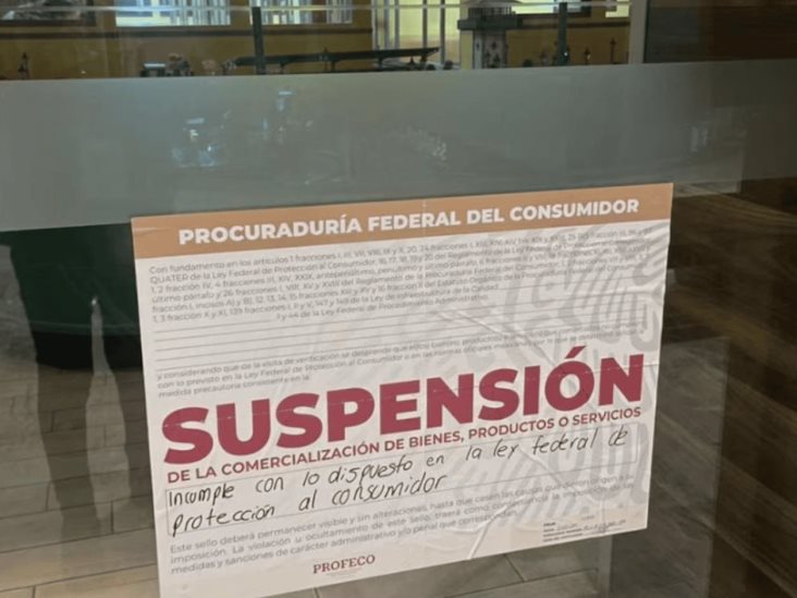 En restaurante coloca sellos de suspensión Profeco