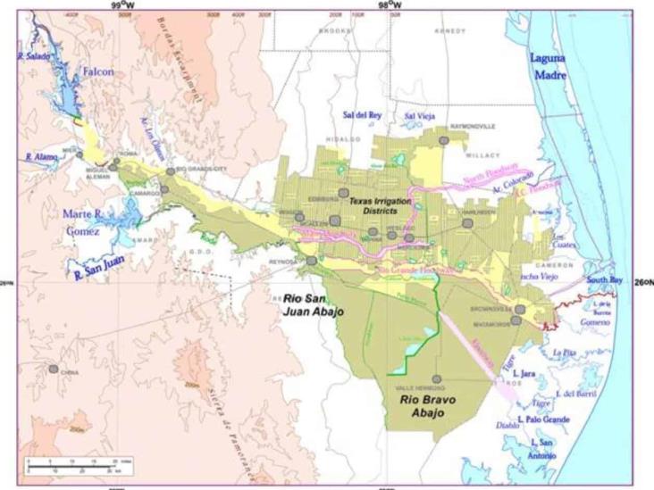 Historia de Reynosa: Cuenca del río Bravo