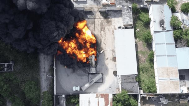 La explosión de tanques estacionarios de diésel, alarmó a la población